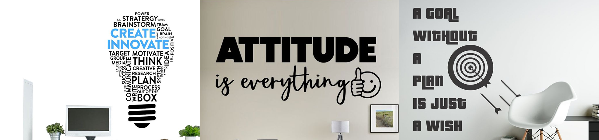 How important are wall decals in decorating office walls? | Huetion