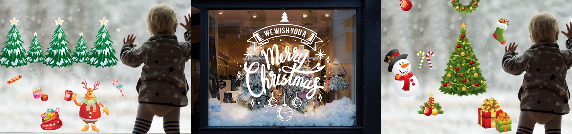 Christmas Tree Window Stickers— Deck Your Walls for This Festive Season ...